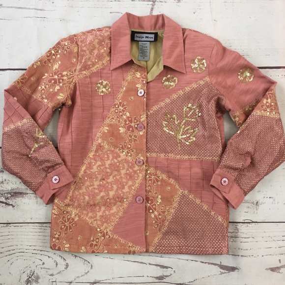 indigo moon | Jackets & Coats | Indigo Moon Jacket Art To Wear | Poshmark